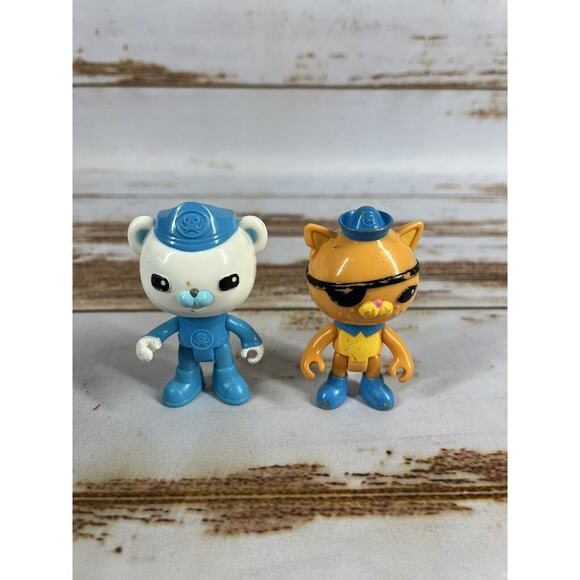 Mattel | Toys | 2 Octonauts Action Figures Captain Barnacles Kwazii ...